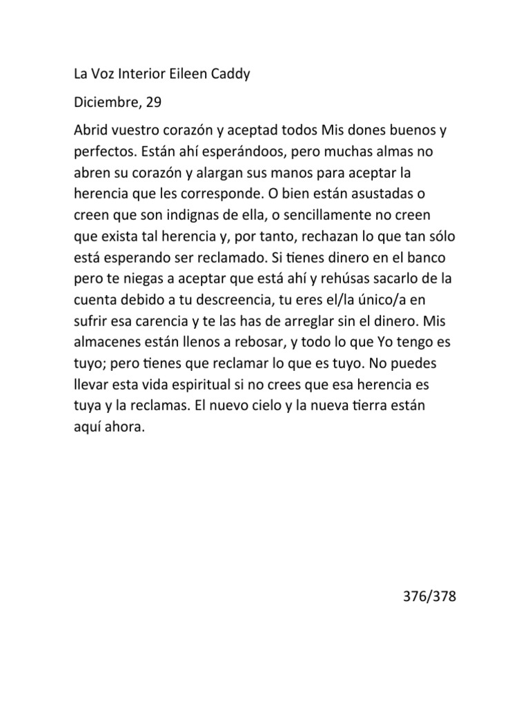 La Voz Interior Eileen Caddy | PDF