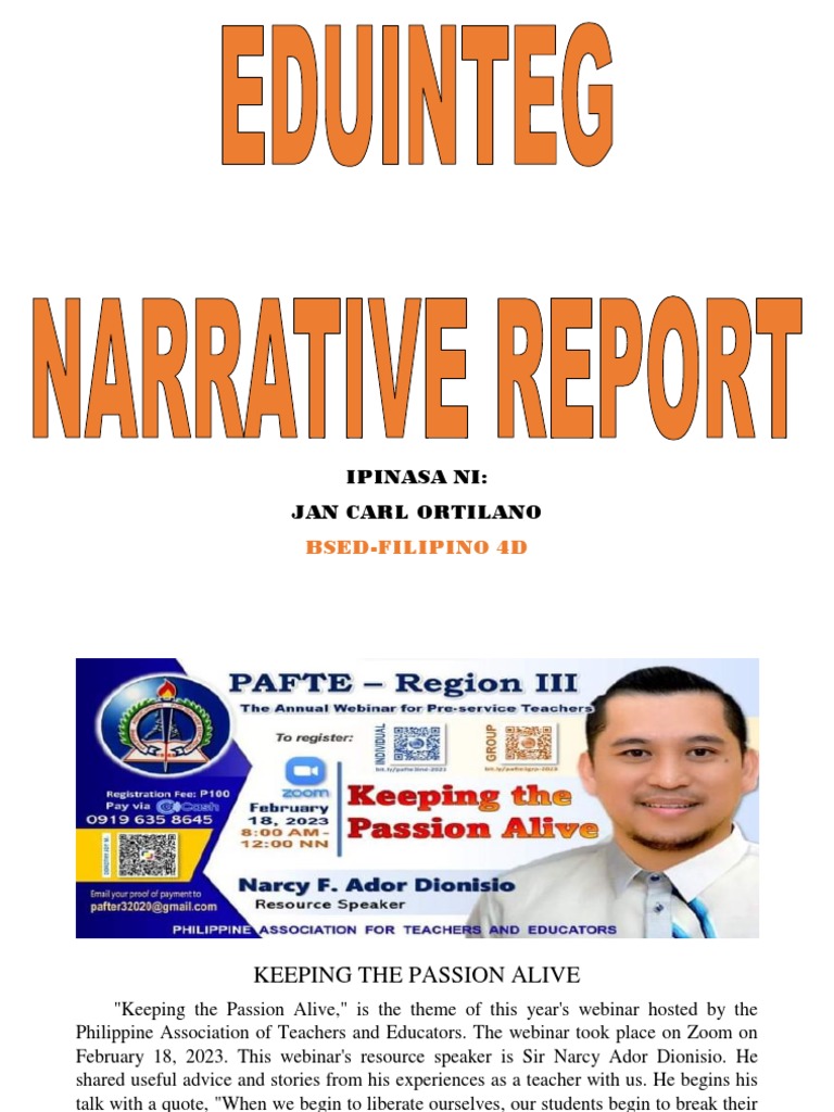 Narrative Report | PDF