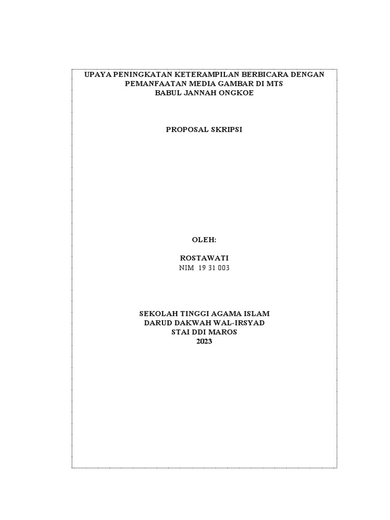 Skripsi Pak Burhan | PDF