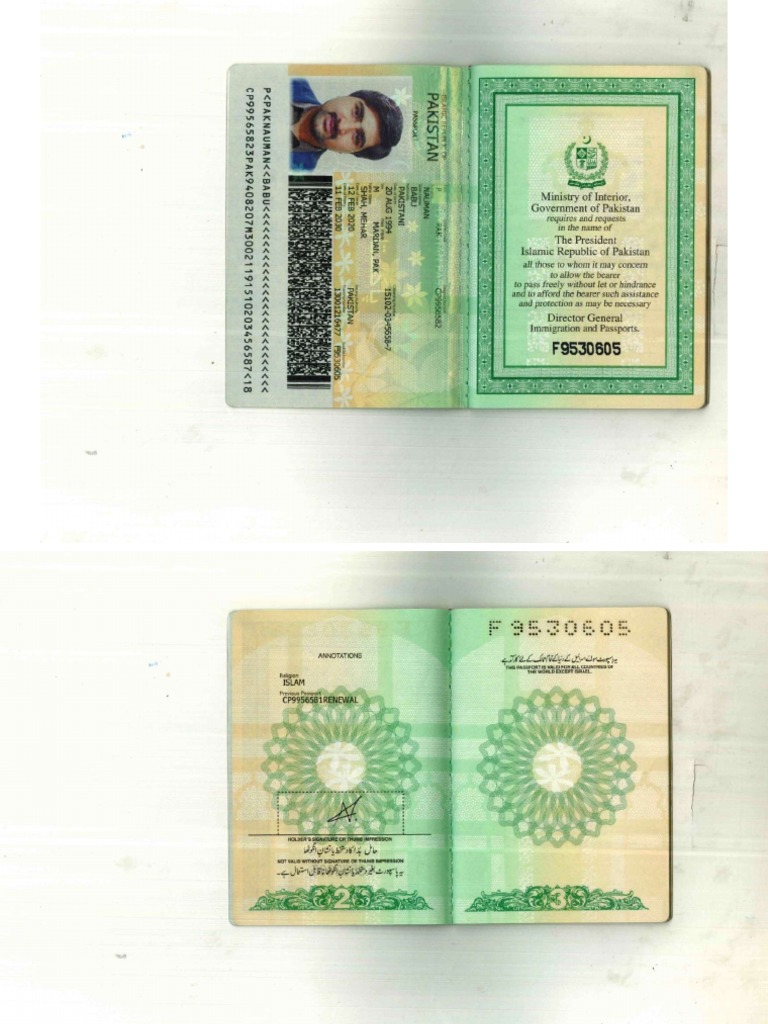 Noman Babu Passport | PDF