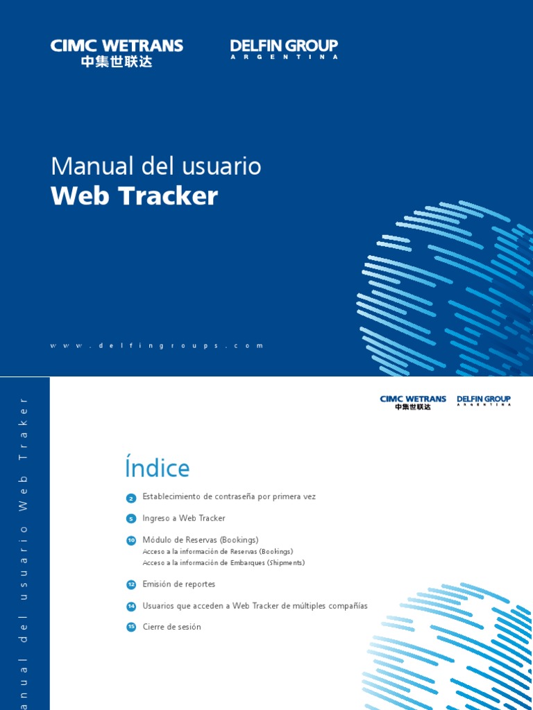 Manual WebTracker v2.1 | PDF | Contraseña | Red mundial
