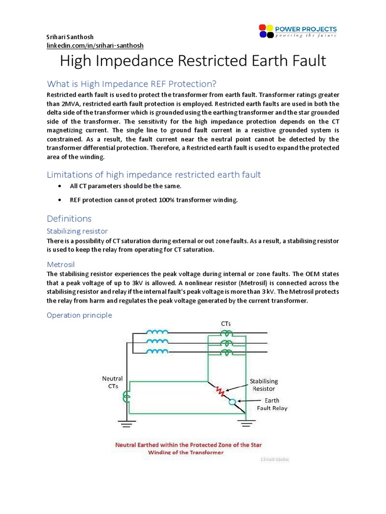 High Impedance REF | PDF | Transformer | Manufactured Goods