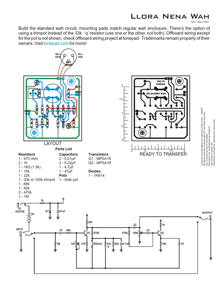 Tonepad Wahwahbasic | PDF | Electronic Engineering | Electric Power