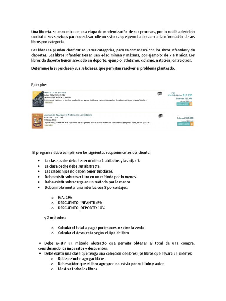 Sistema Java para Gestión de Libros | PDF