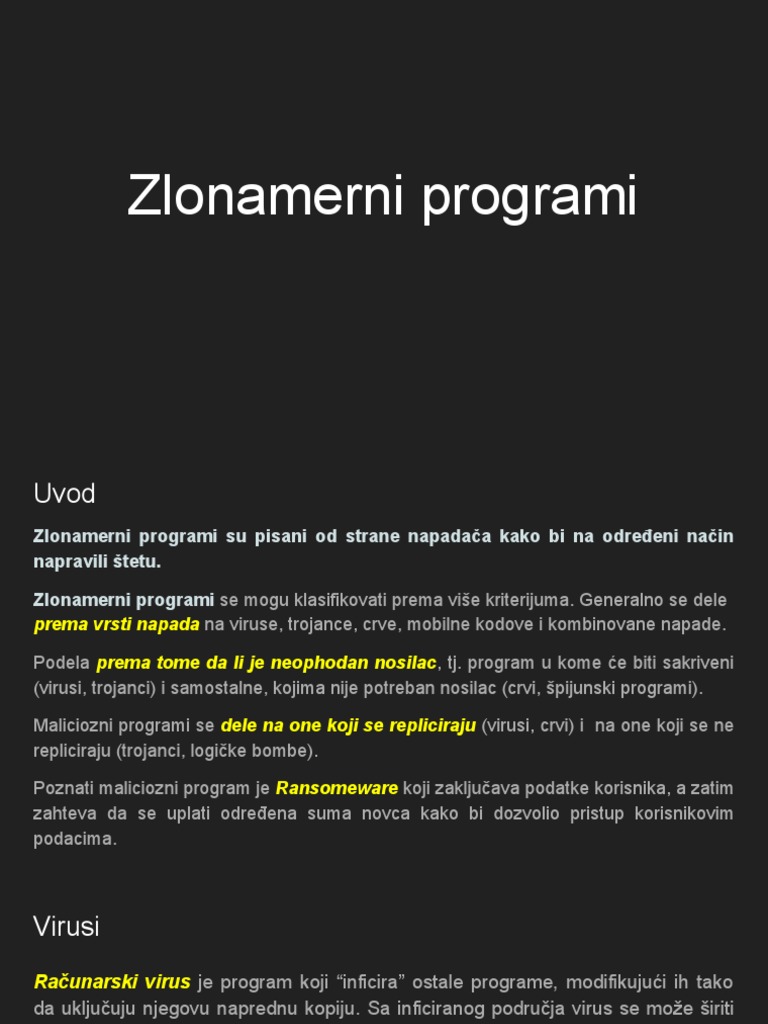 Zlonamerni Programi | PDF