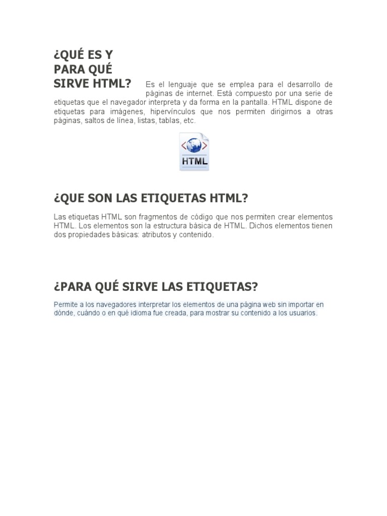 HTML Tarea | PDF
