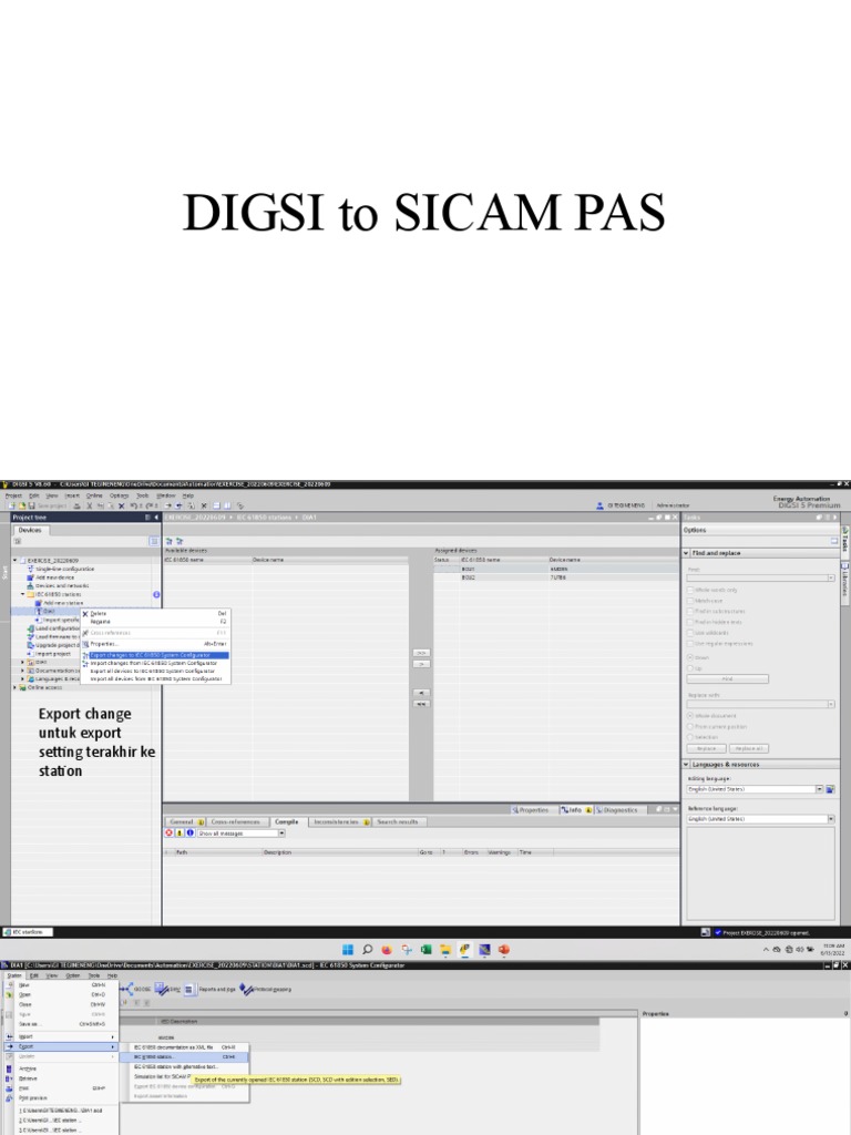 DIGSI To SICAM PAS | PDF