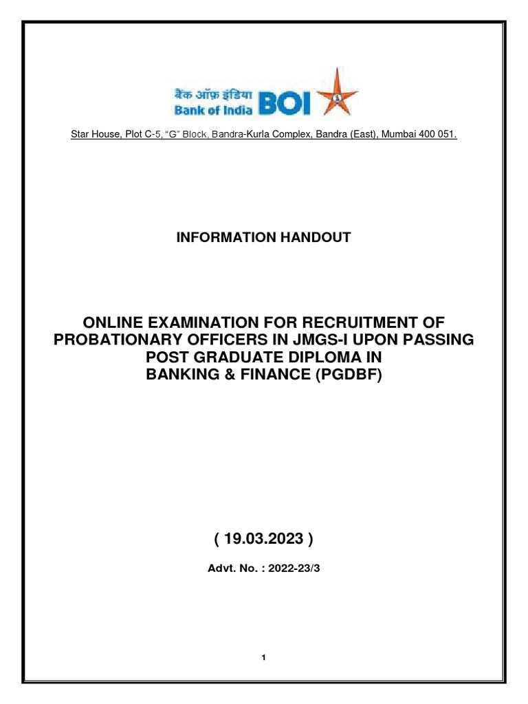 BOI Information Handout English | PDF | Negotiable Instrument