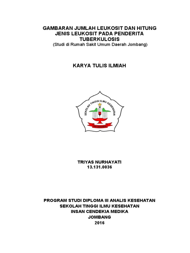 KTI GAMBARAN JUMLAH LEUKOSIT DAN HITUNG JENIS LEUKOSIT | PDF