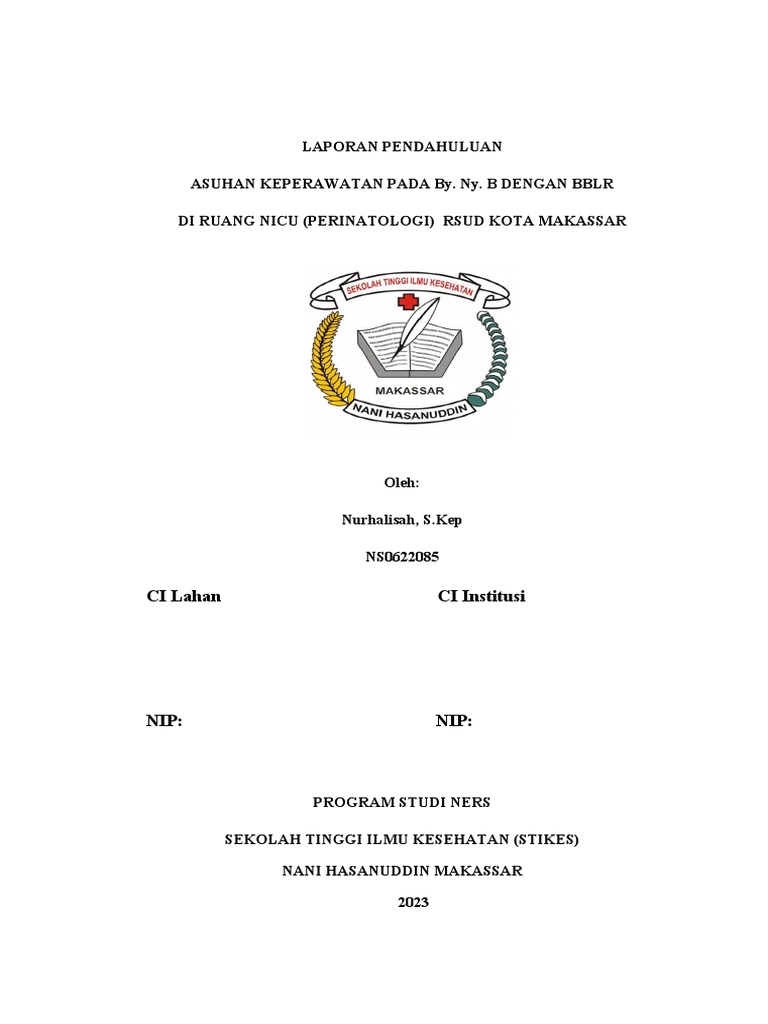 Laporan Pendahuluan Nicu - BBLR | PDF | Pengembangan Diri | Kesehatan Holistik