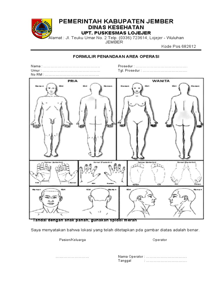 Form Penandaan Lokasi Operasi | PDF