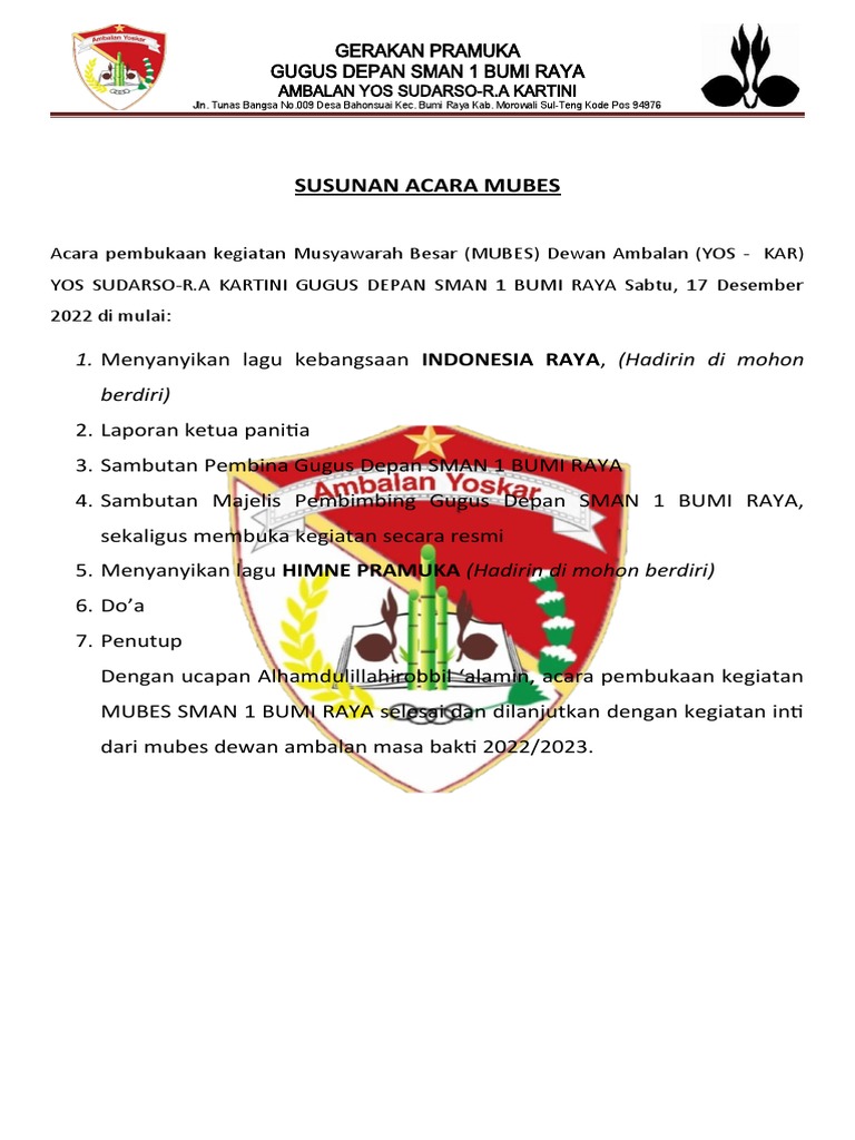 Draft Kop Surat Ambalan | PDF