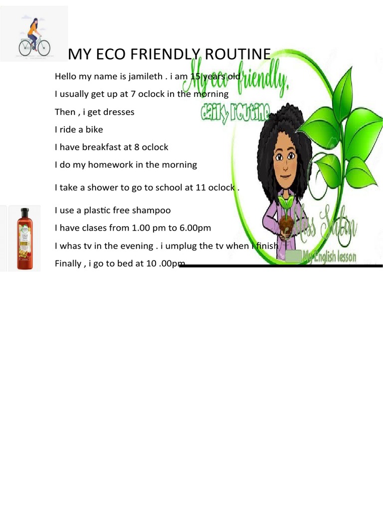 My Eco Friendly Routine | PDF