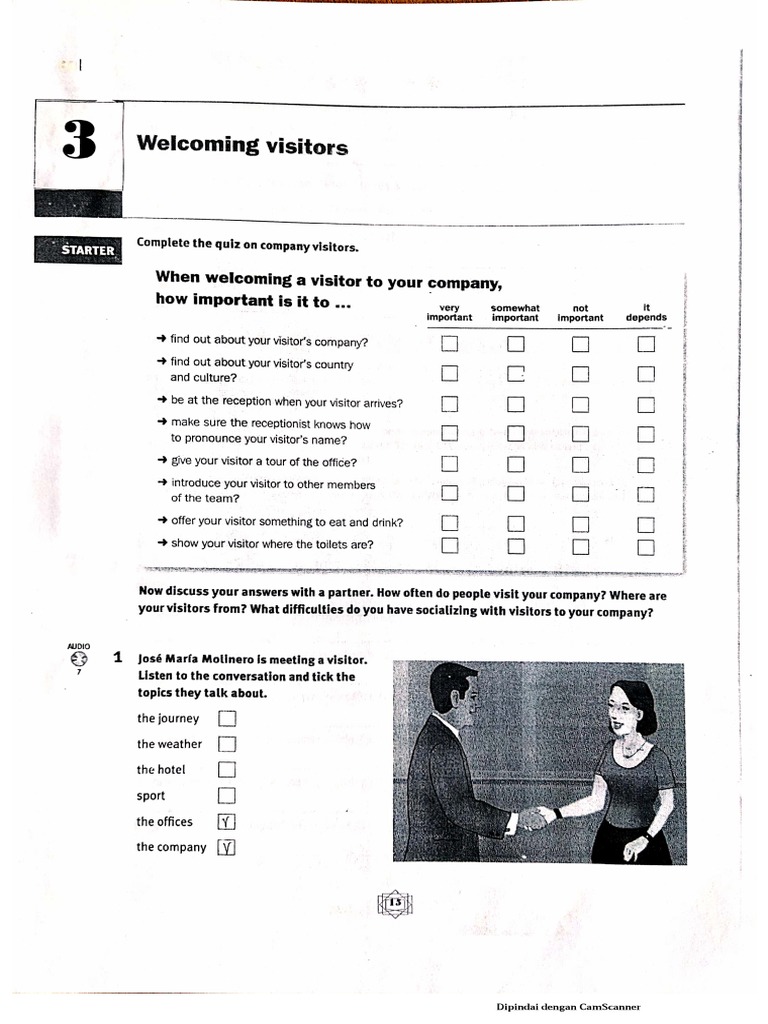 Welcoming Visitors and Getting Acquainted | PDF