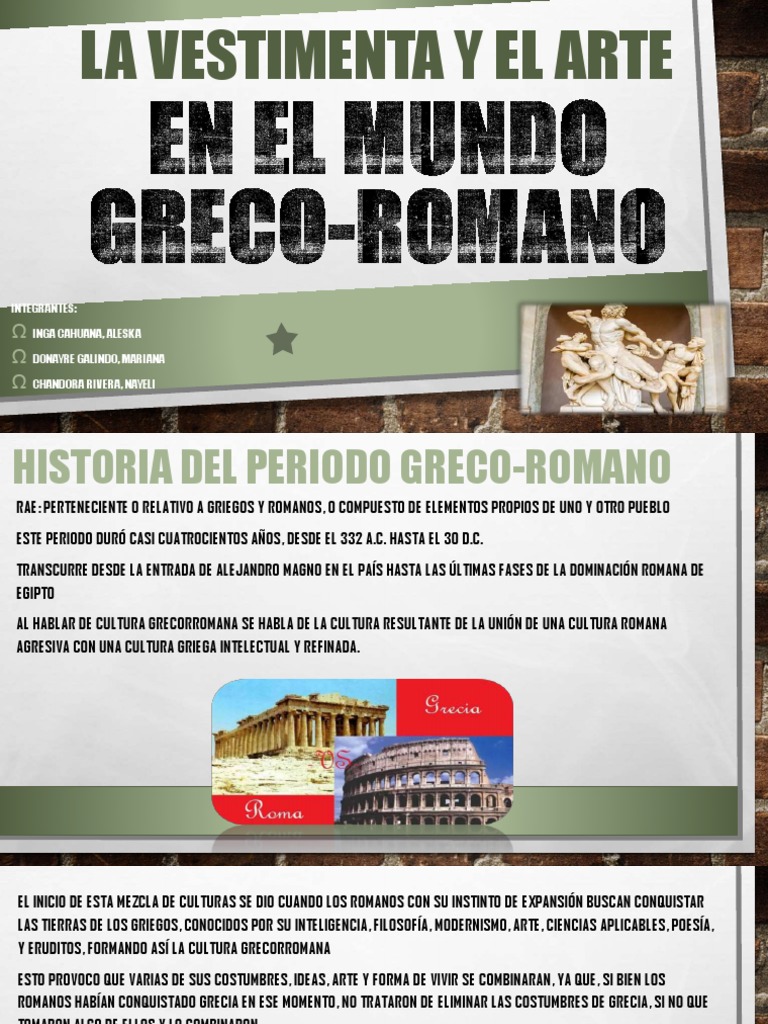 Vestimenta en la Cultura Grecorromana | PDF | Ciencias sociales | Historia