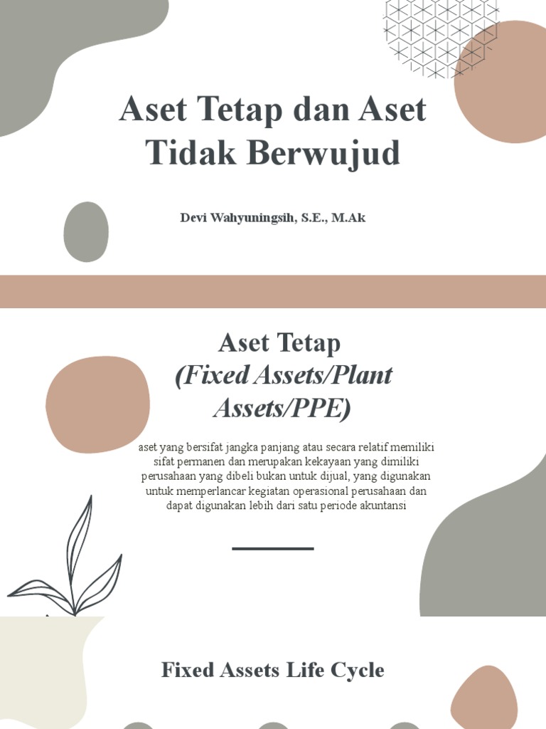 Aset Tetap Dan Aset Tidak Berwujud | PDF | Bisnis