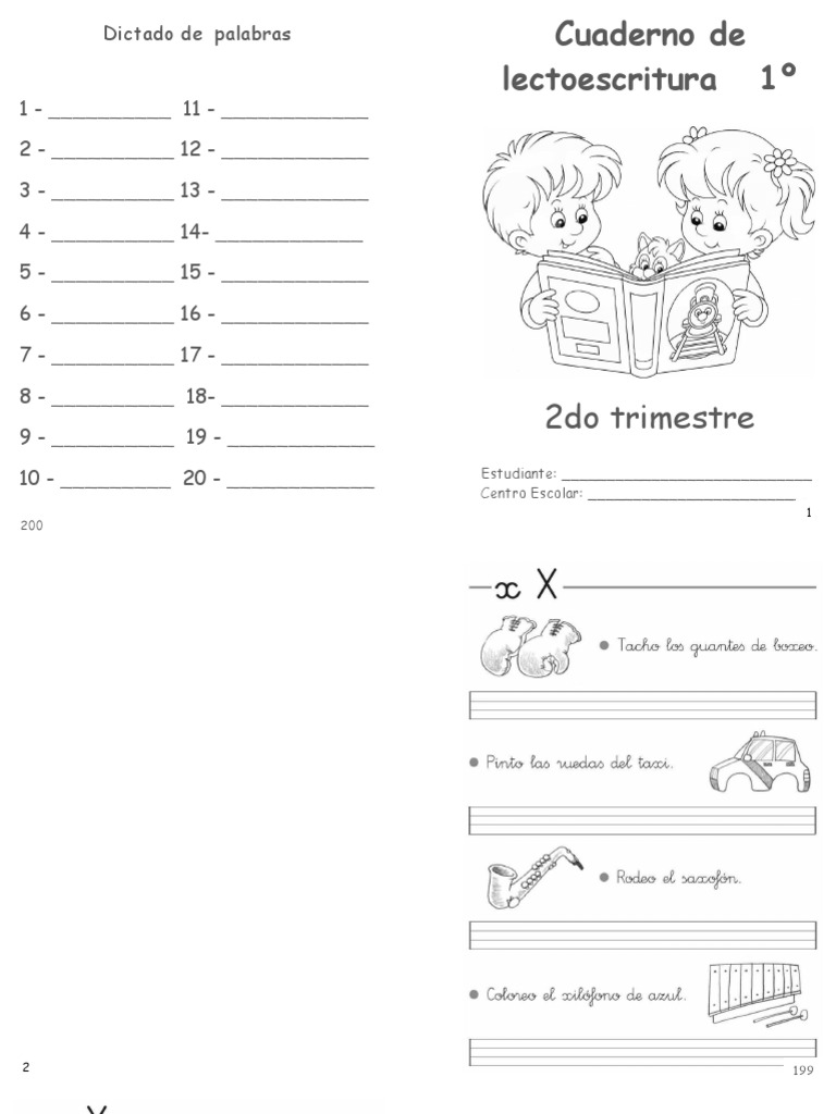 Cuadernillo de Lectoescritura 1º Trimestre | PDF