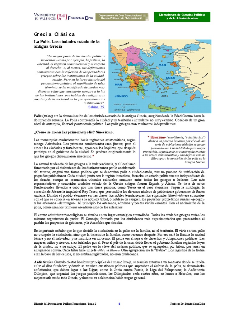 Sanz Díaz - La Polis. Las Ciudades-Estado de La Antigua Grecia | PDF ...