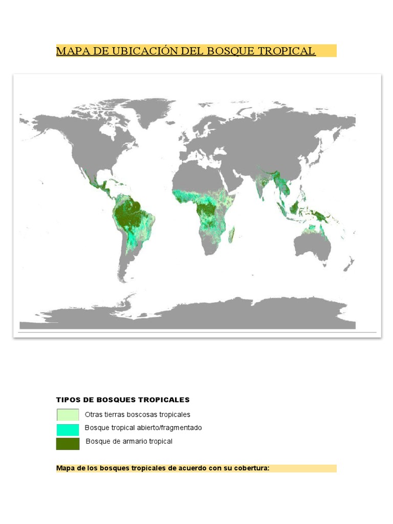 Mapa de Ubicación Del Bosque Tropical | PDF