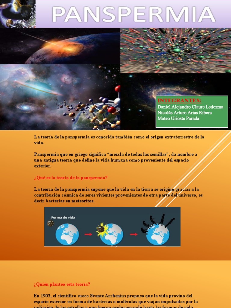 Teoria de La Panspermia | PDF