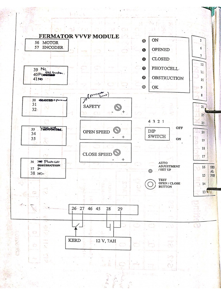 Fermator Door Drive Commissioning | PDF