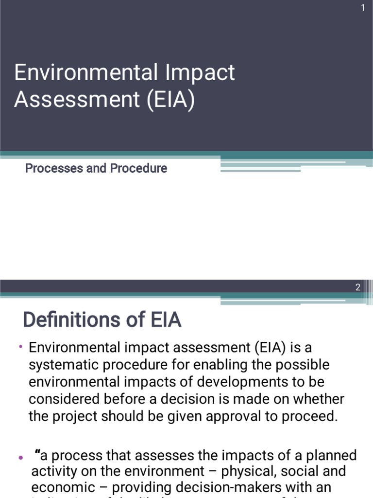 Eia Presentation Download Free Pdf Environmental Impact Assessment