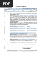 Board Resolution or Corporate Secretary's Certificate With ...