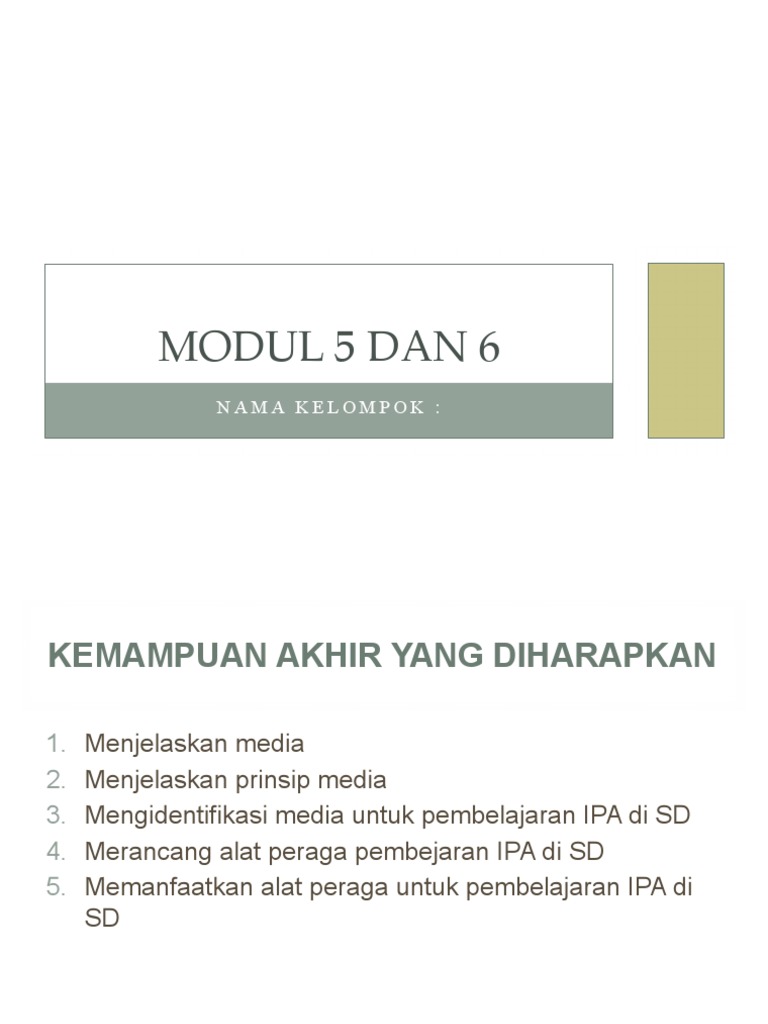 Modul 5 Ipa | PDF