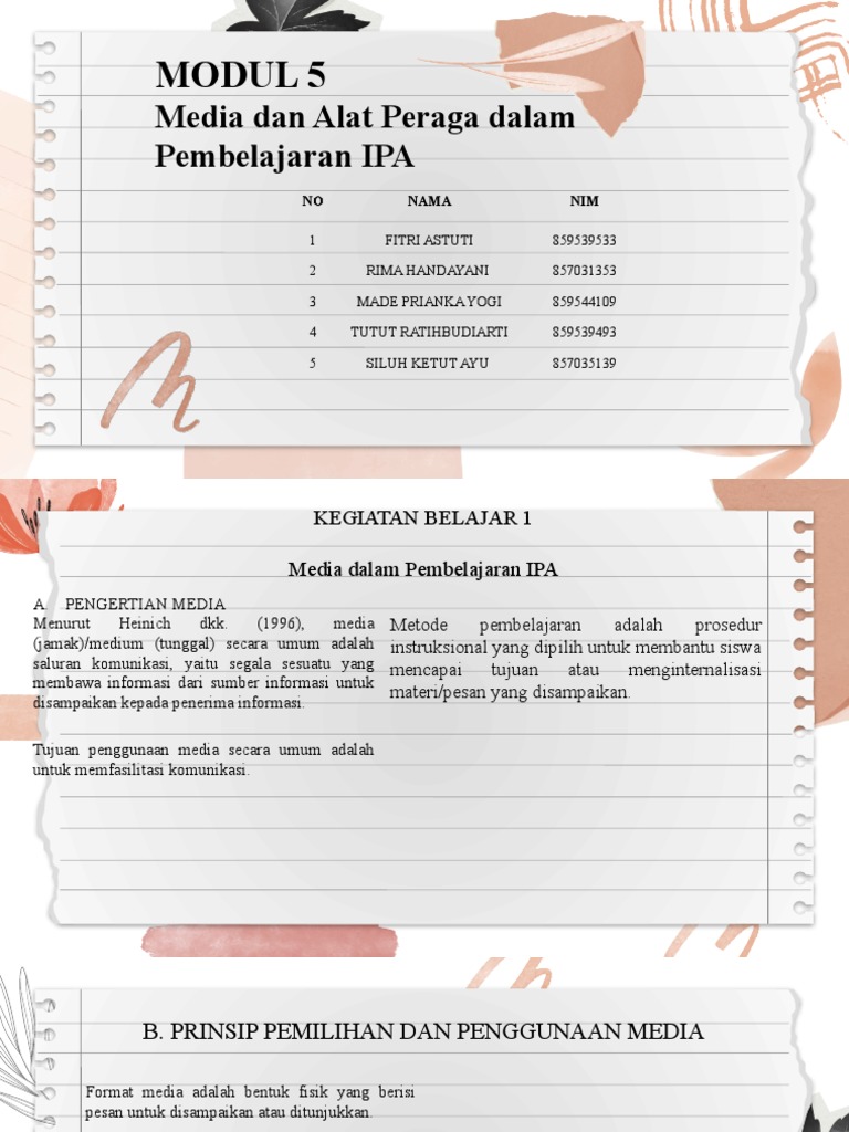 Modul 5 & 6 Ipa | PDF | Seni | Sains & Matematika