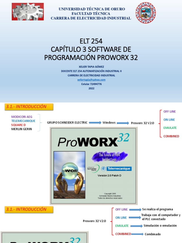 Proworx 32 para Automatización Industrial | PDF | Controlador lógico ...
