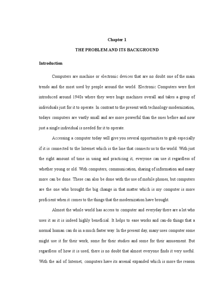 Factors Affecting The Number Of Customer And Income Of Computer Shops In Barangay Pampang