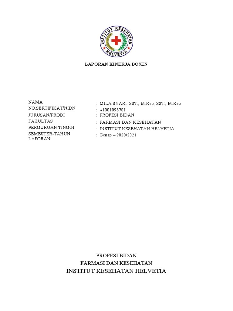 BKD - Laporan Kinerja Dosen Genap 2020-2021 - Mila | PDF