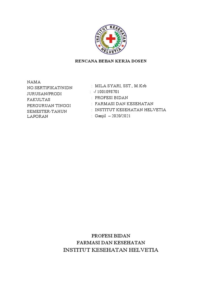 BKD - Rencana BKD Ganjil 2020-2021 - Mila | PDF