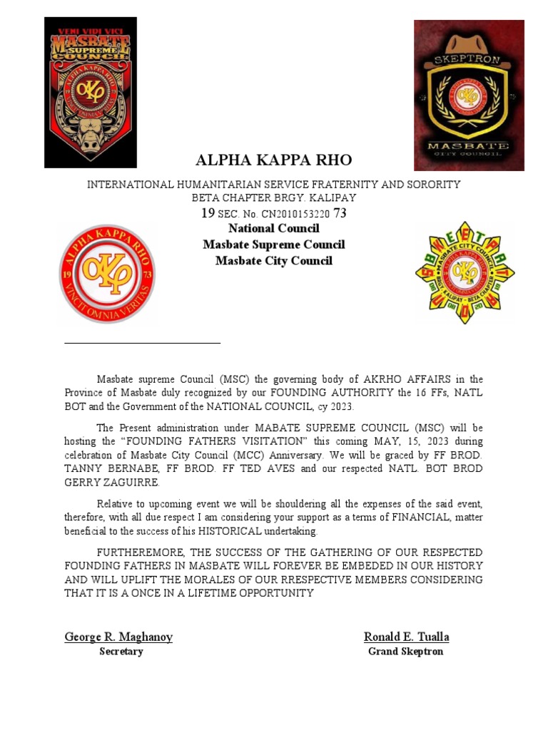 Alpha Kappa Rho | PDF