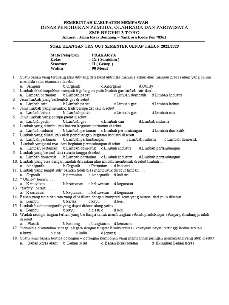 To Prakarya KLS 9 | PDF | Griya & Taman | Seni