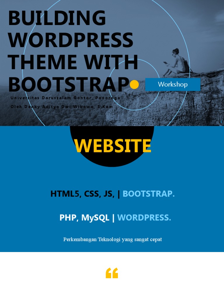 Workshop Membuat Template Wordpress Di Unida FIX | PDF