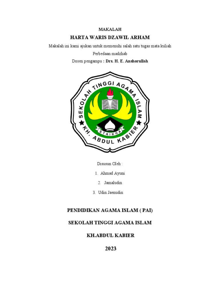 Ahli Waris Dzawil Arham | PDF | Agama & Spiritualitas