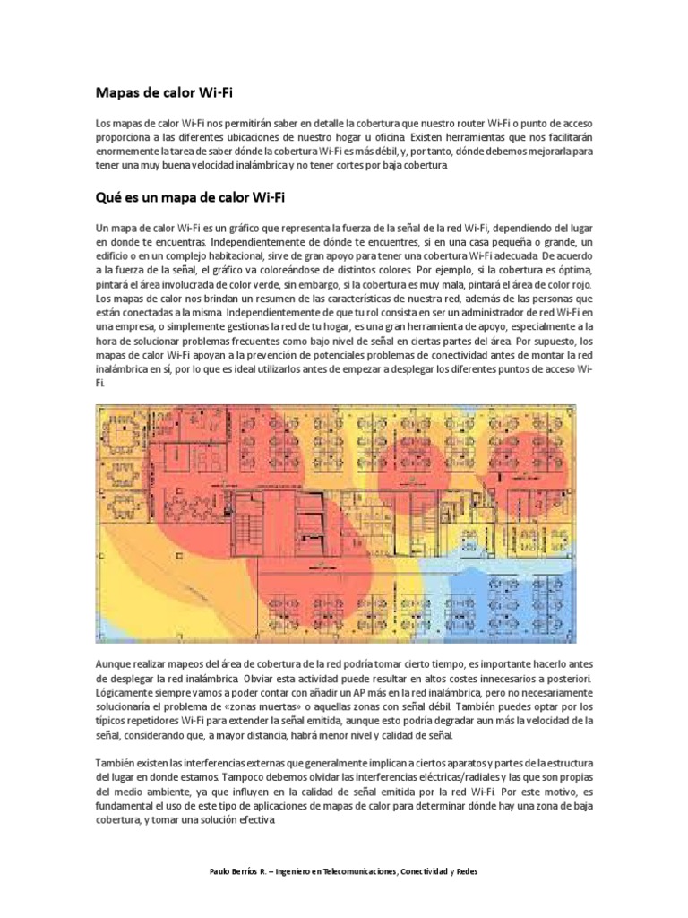 Mapas de Calor WiFi | PDF | Wifi | Punto de acceso inalámbrico