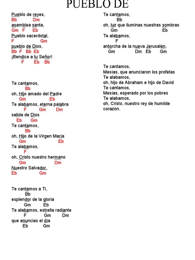 Himno de Alabanza al Pueblo de Dios | PDF