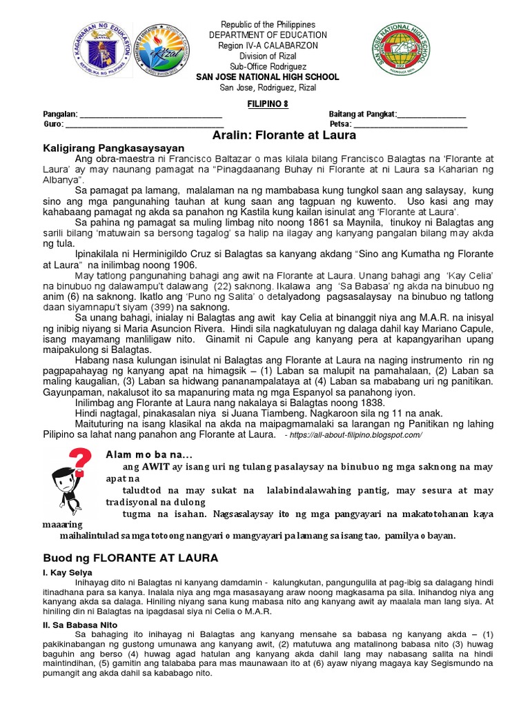LeaP Filipino 8 DILAN 3 | PDF