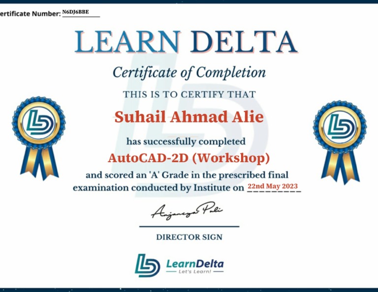 Certificate Autocad Suhail Pdf 