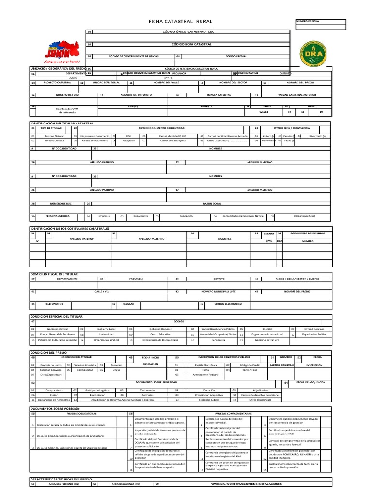 Ficha Rural PDF - 2021 | PDF