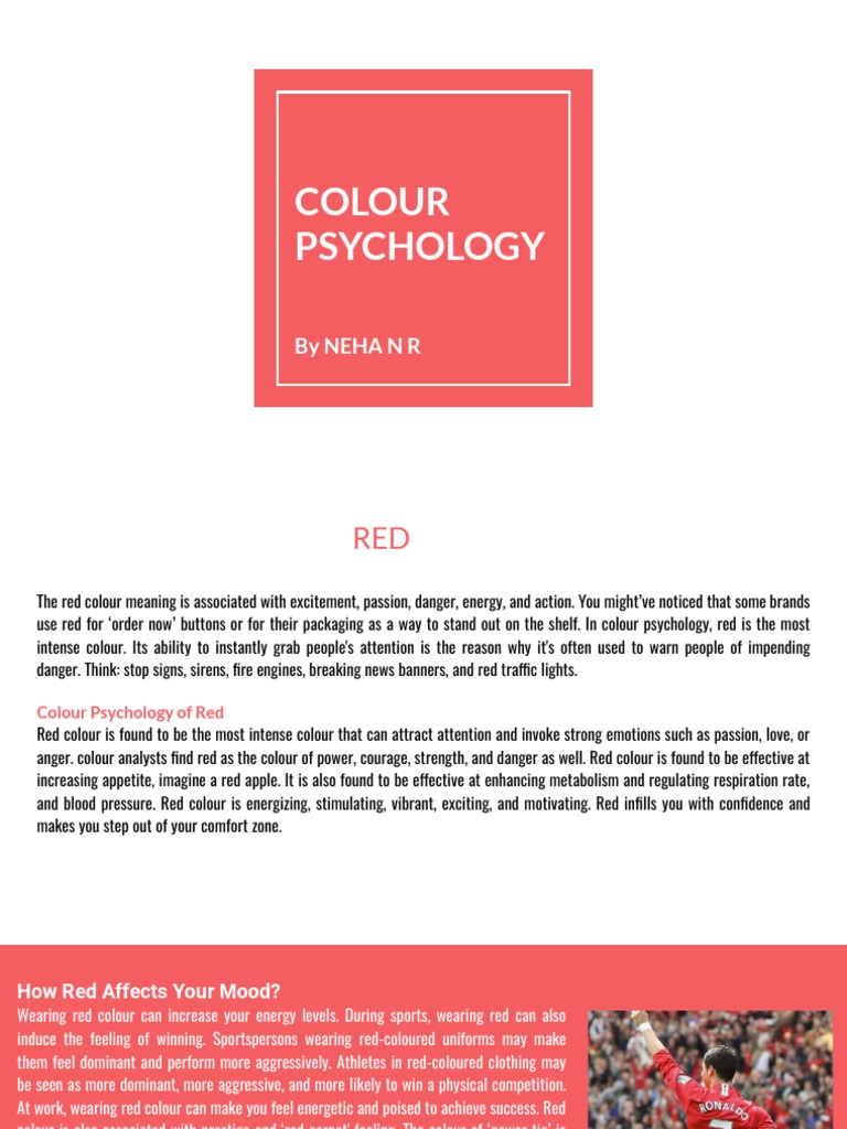 of Colour Psychology | Download Free PDF | Anger | Passion (Emotion)