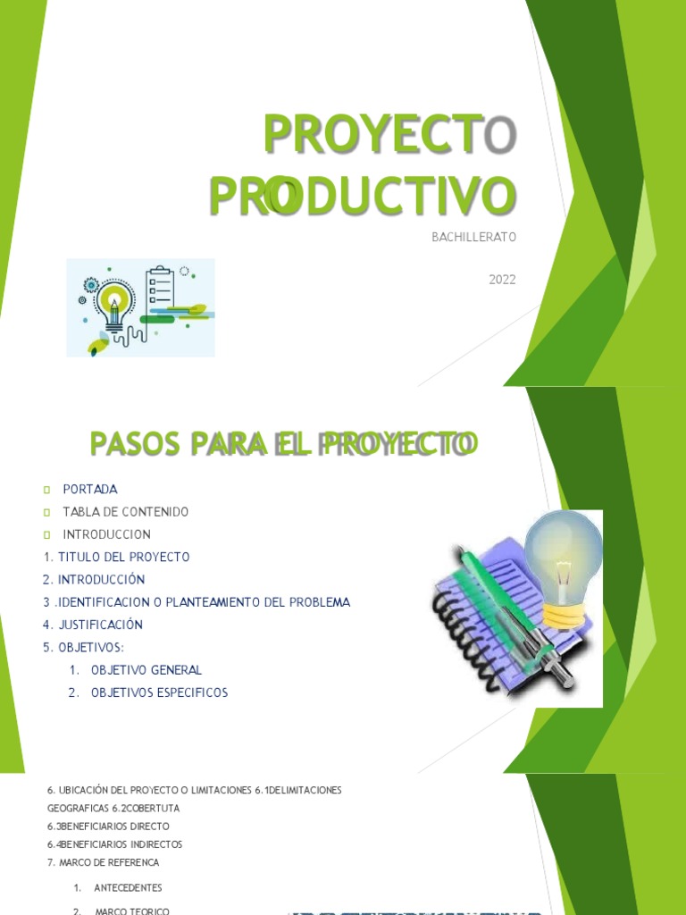 Proyecto Productivo | PDF | Bibliografía | Sumario abstracto)