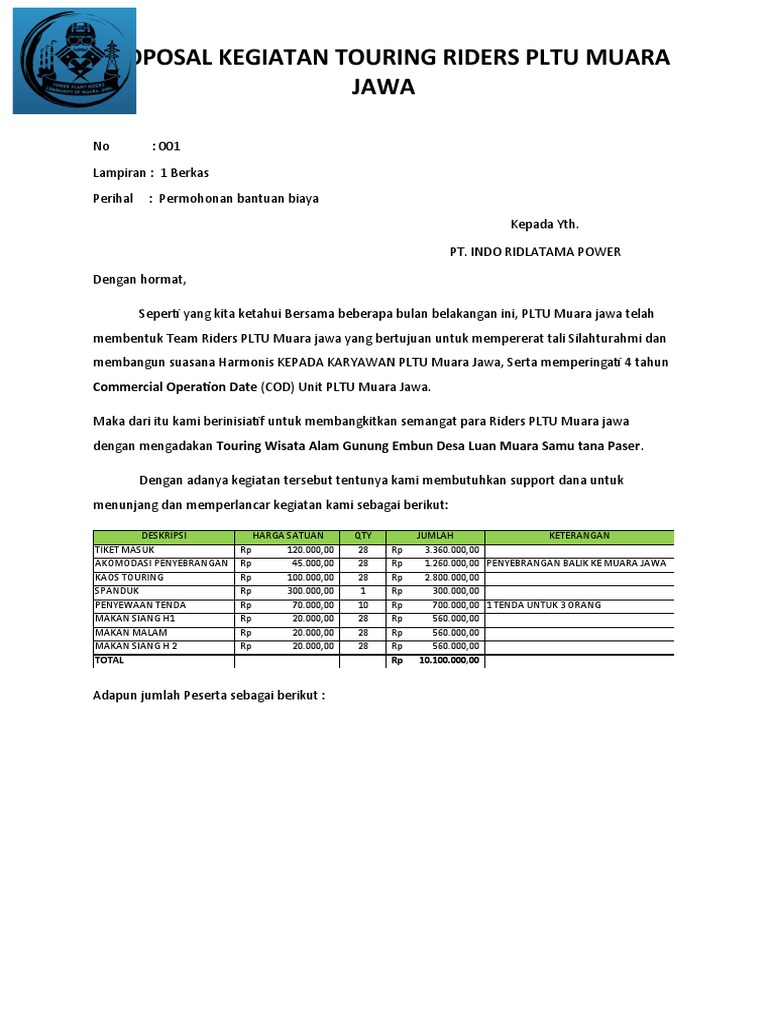 Proposal Touring | PDF