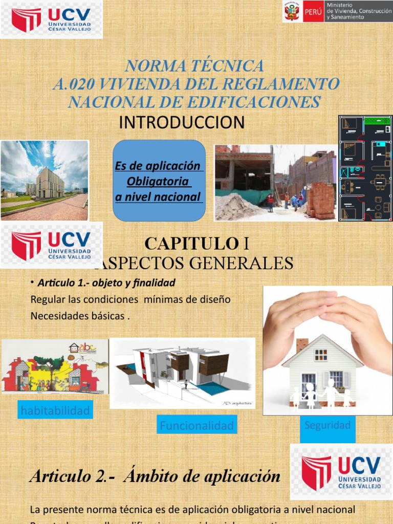 Reglamento A.020 Completo | PDF