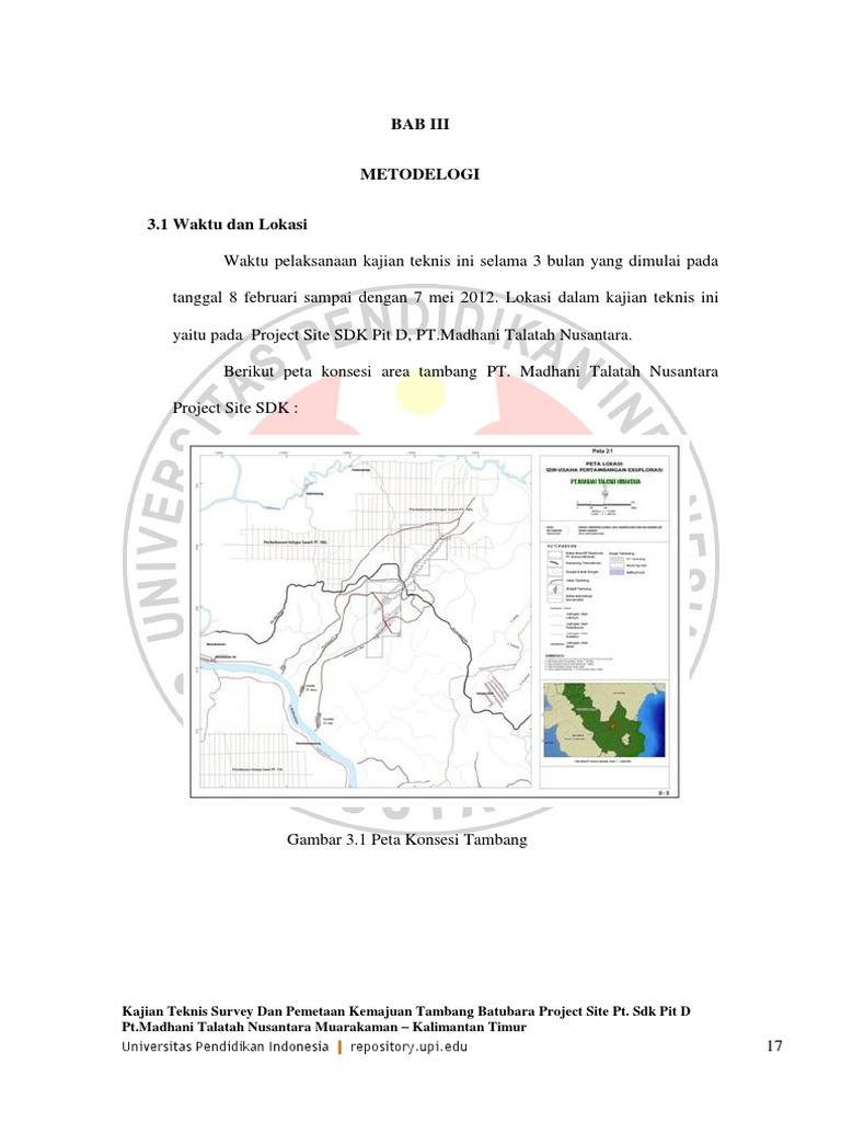 Survey dan Pemetaan Tambang Batubara SDK Pit D | PDF | Teknologi & Rekayasa