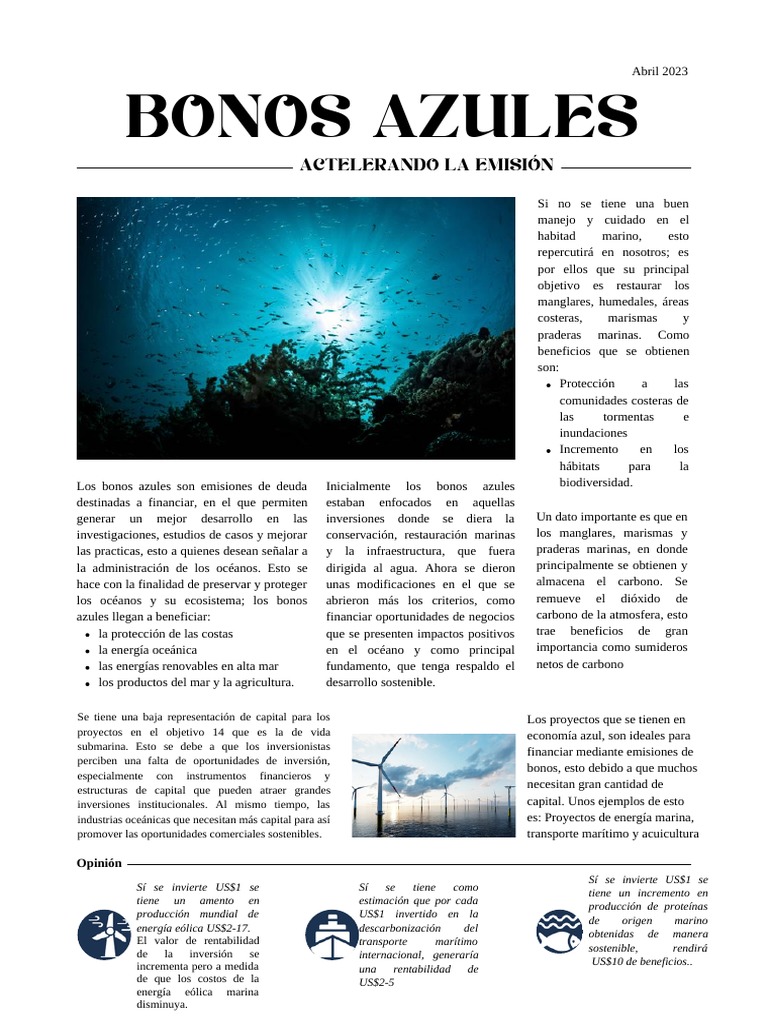 Bonos Azules | PDF | Turismo | Sustentabilidad