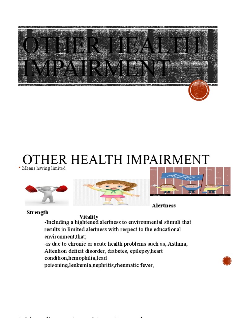 Sped 1 Other Health Impairment. | PDF | Visual Impairment | Visual ...