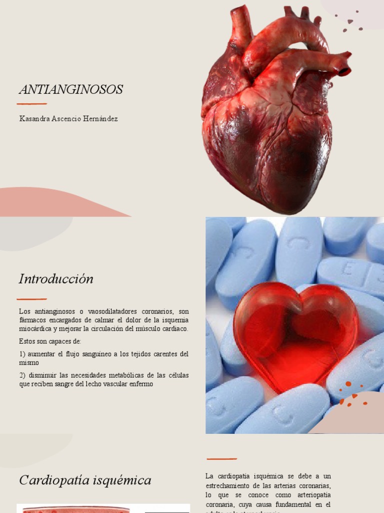 ANTIANGINOSOS | PDF | Isquemia | Farmacología